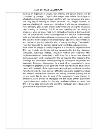 organizational management lesson plan modules | DOCX