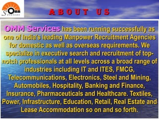 Omm Services Profile | PPT
