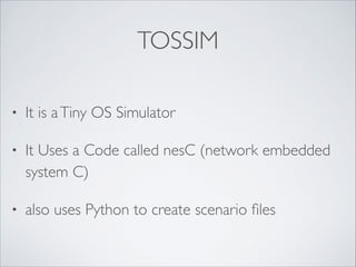 Simulators for Wireless Sensor Networks (OMNeT++) | PPT