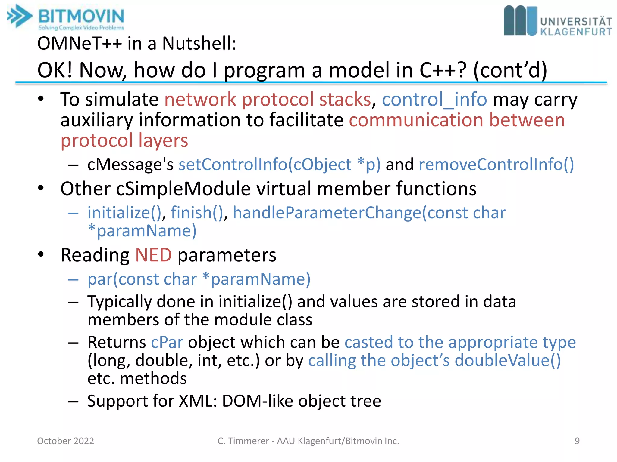 An Introduction to OMNeT++ 6.0 | PPTX | Programming Languages | Computing