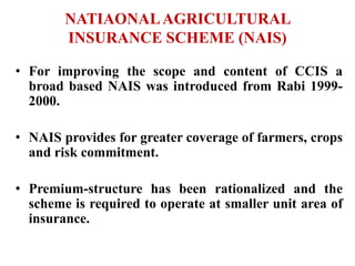 CROP INSURANCE SCHEME | PPTX