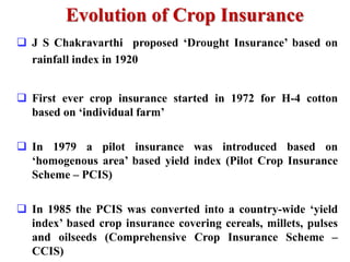 CROP INSURANCE SCHEME | PPTX