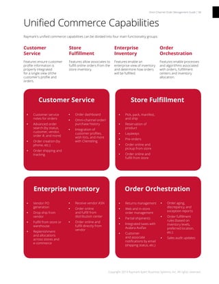 Guide: Omni-Channel Order Management by Raymark | PDF