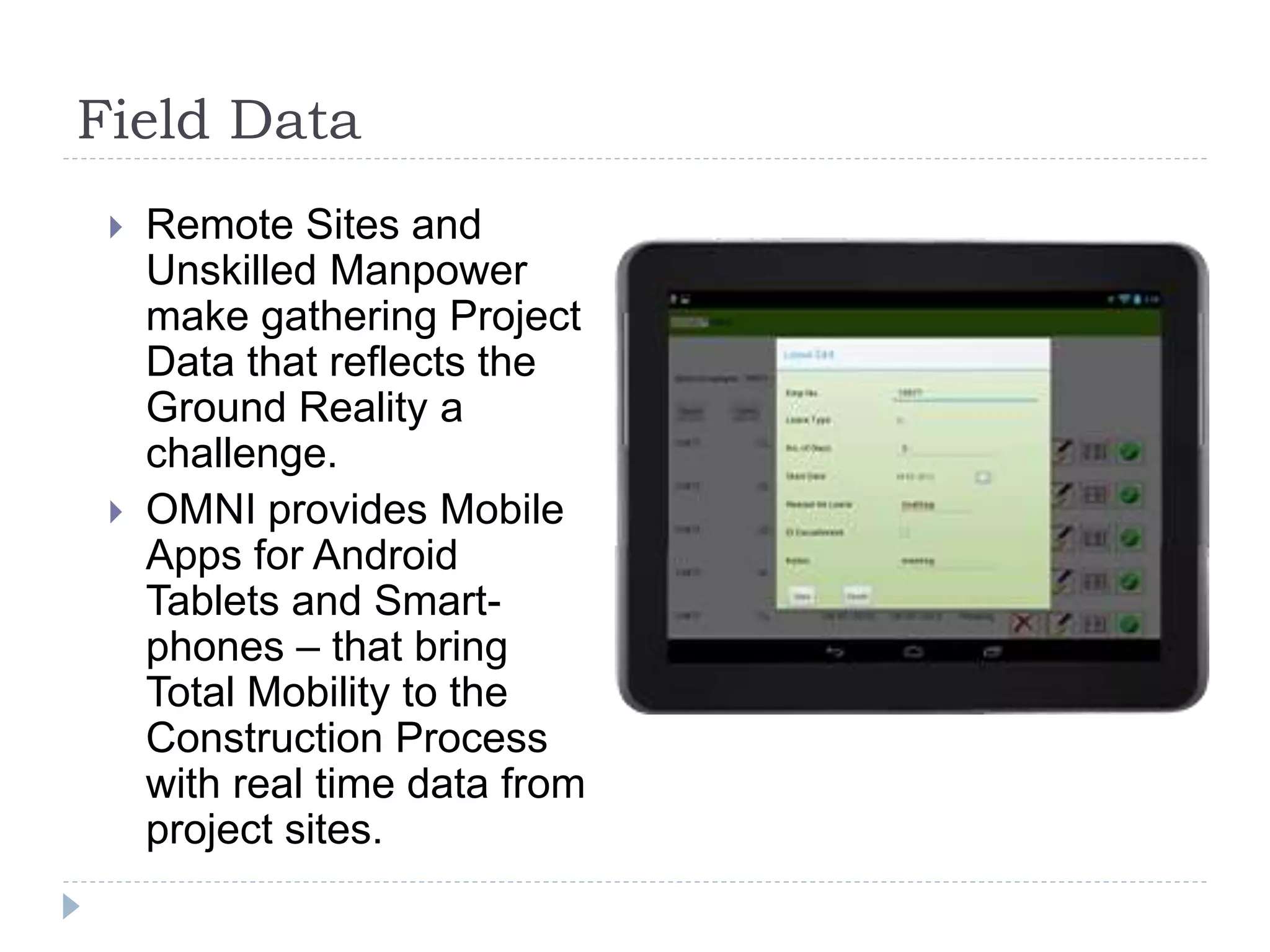 OMNI – Construction ERP | PPTX