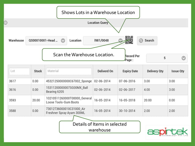 Warehouse Management System on Mobile Device - Integrated ERP | PPT