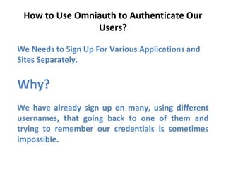 Omniauth | PPT