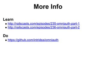 Omniauth: Future Proof Your Authentication | PDF