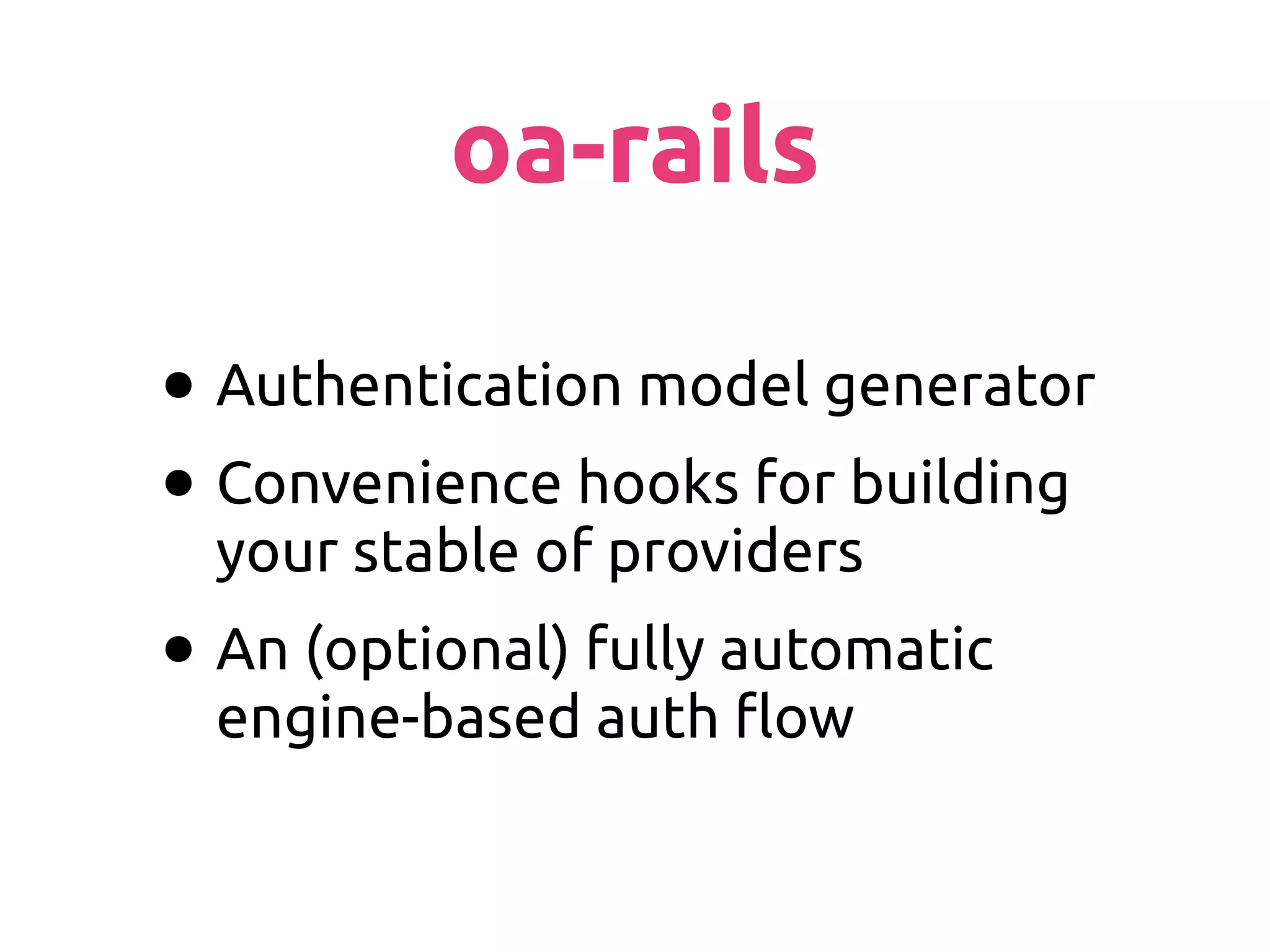 OmniAuth: From the Ground Up | PPT