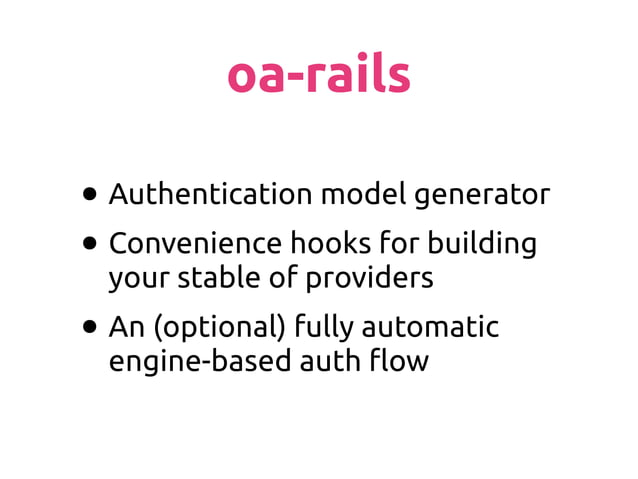OmniAuth: From the Ground Up | PPT