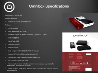 OmniBox TV Reseller Overview September 2016 | PPTX