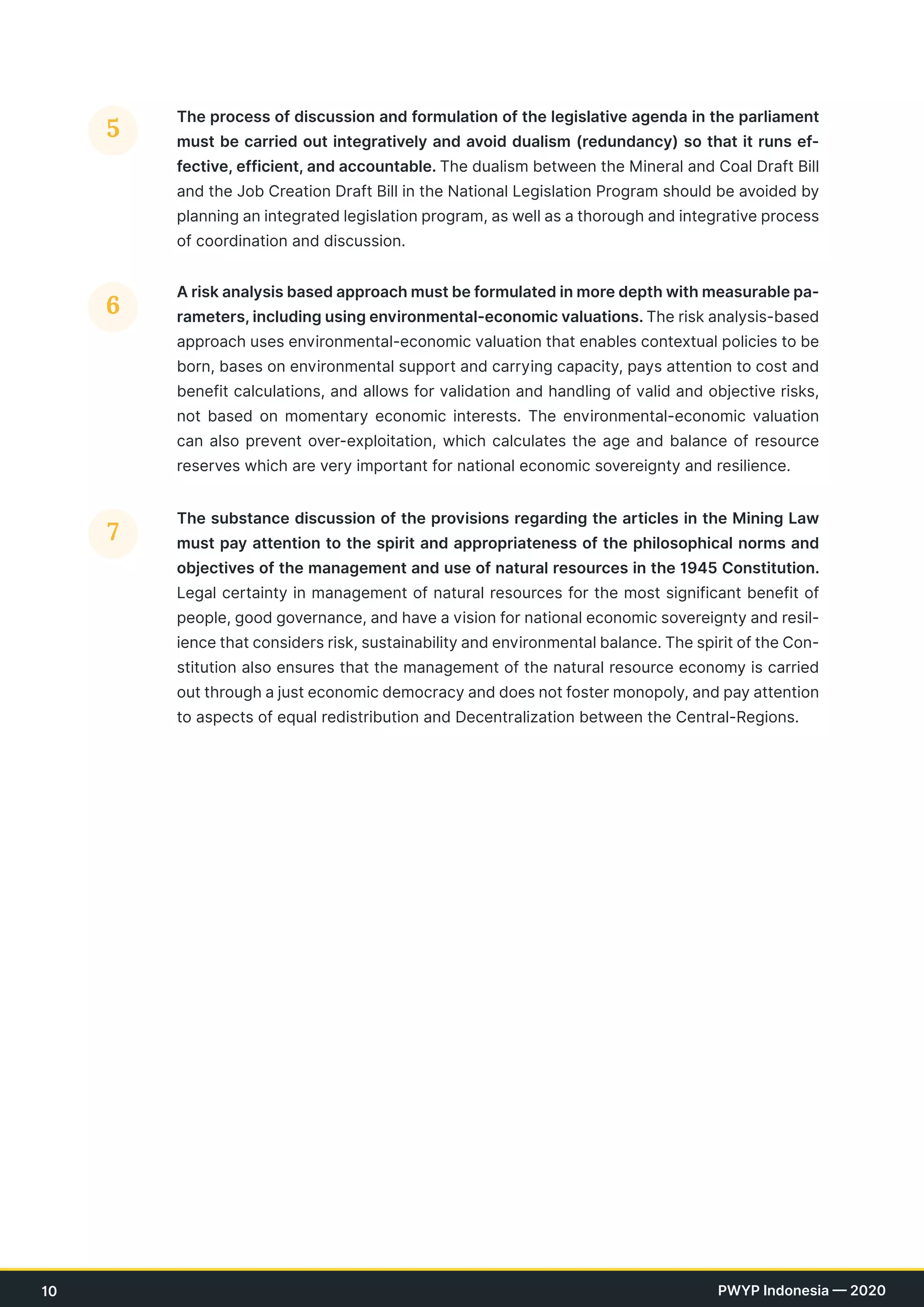 Omnibus Law and Notes on Law Formulating Process in Mining Sector | PDF