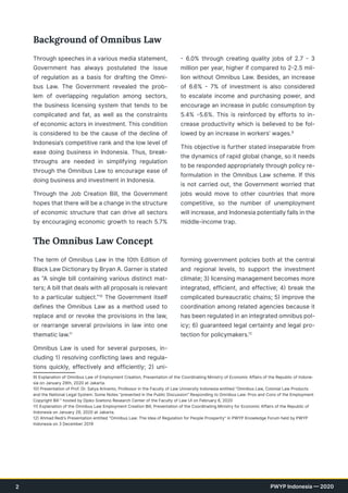 Omnibus Law and Notes on Law Formulating Process in Mining Sector | PDF