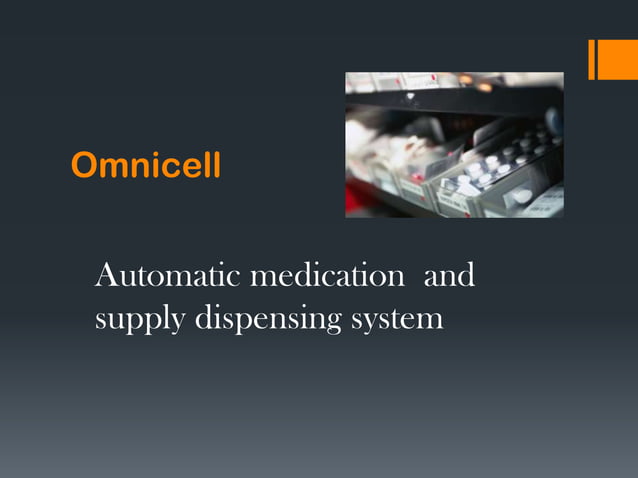 Omnicell presentation for nursing informatics | PPTX