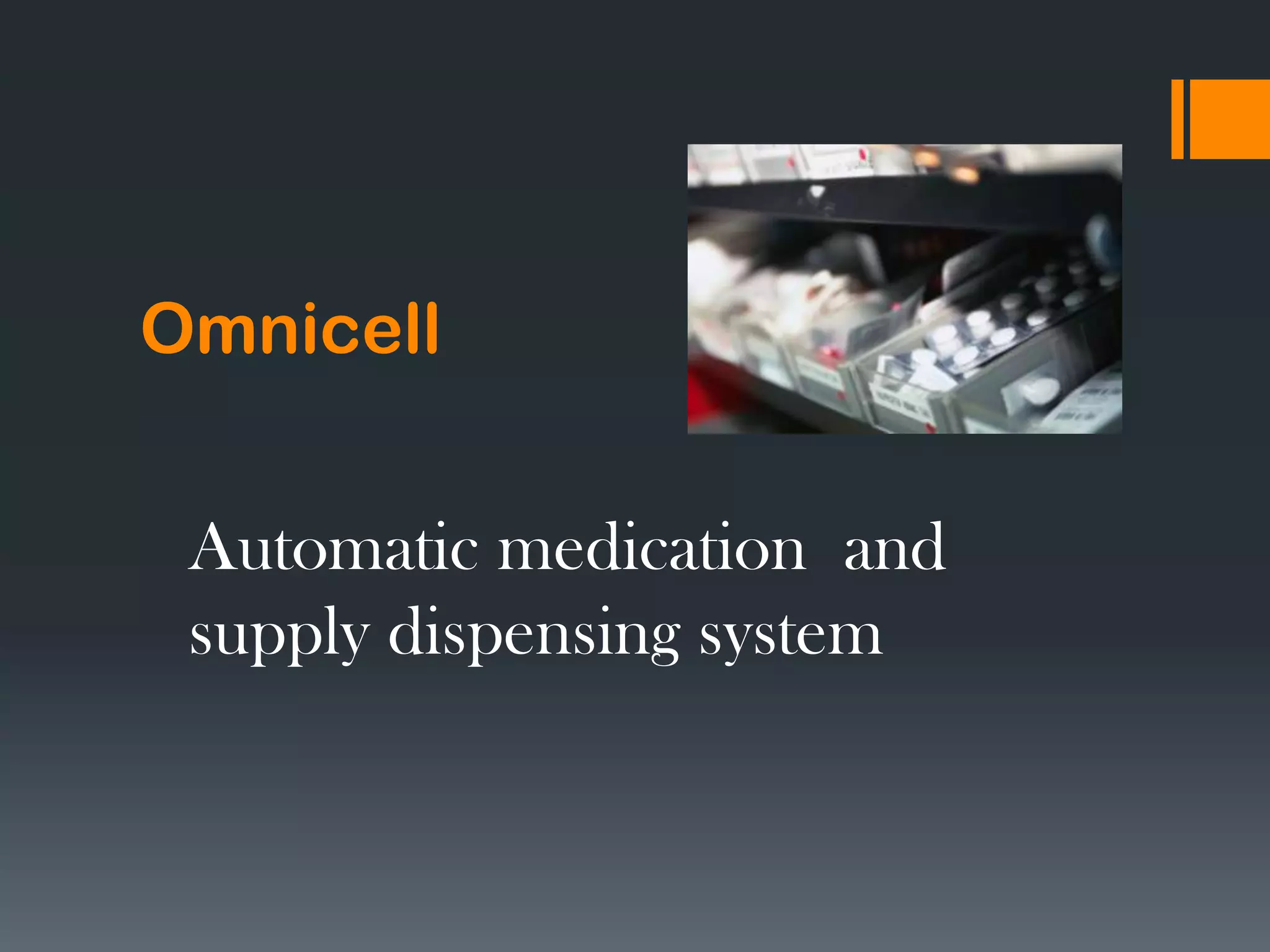 Omnicell presentation for nursing informatics | PPTX