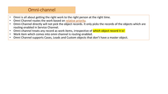 Salesforce Omnichannel flow | PPTX | Technology & Computing