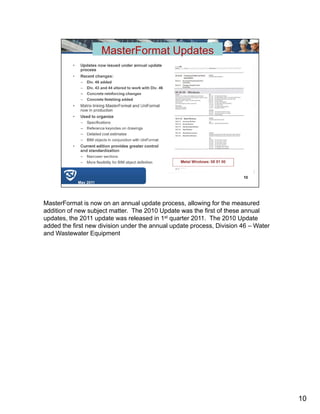 May Chapter Meeting: OmniClass, CSI Formats, and Their Role in BIM ...