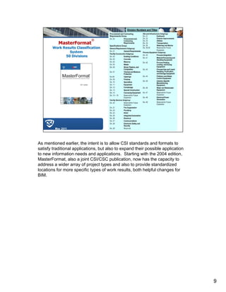 May Chapter Meeting: OmniClass, CSI Formats, and Their Role in BIM ...