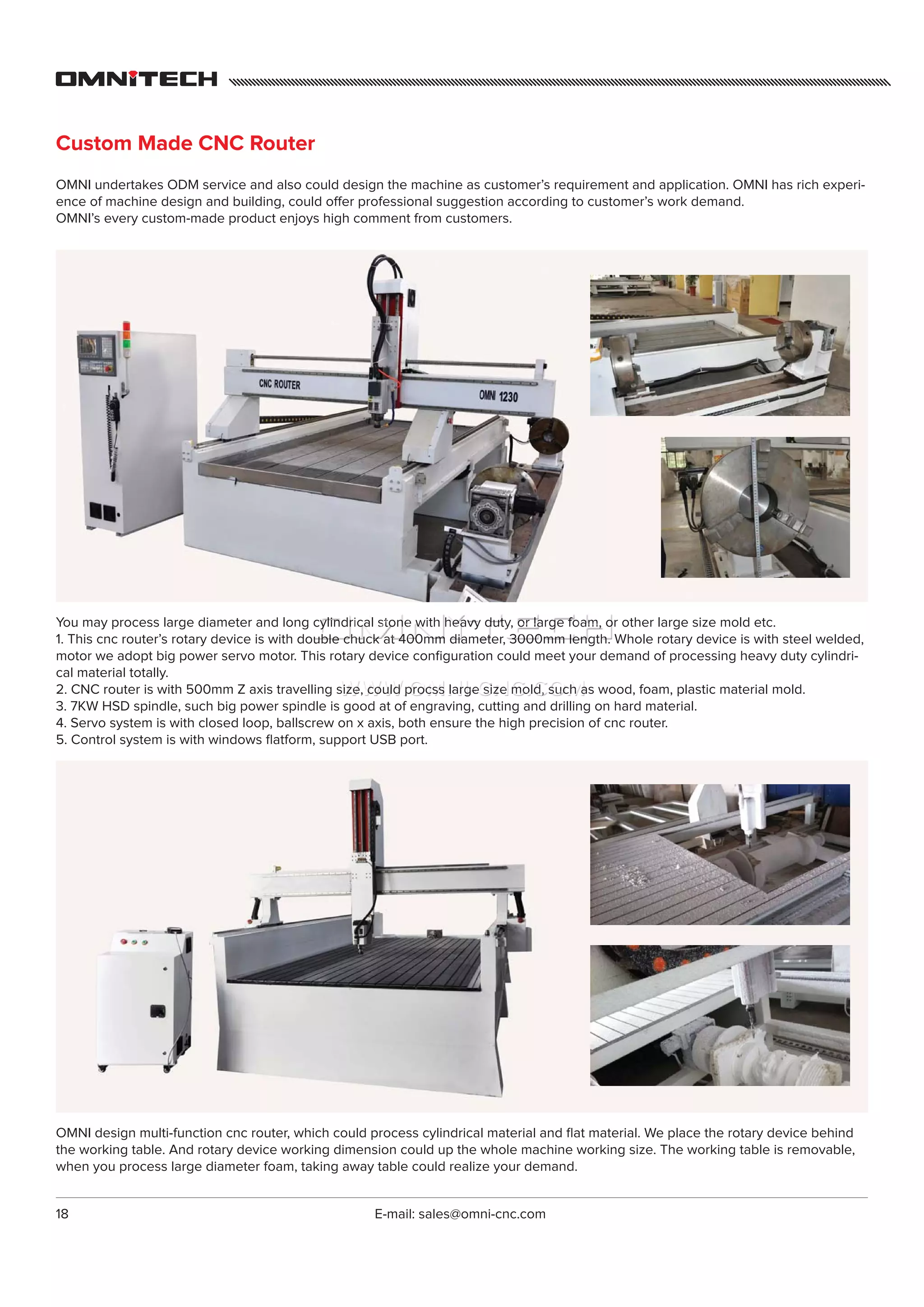 Omni China CNC Router Catalog | PDF