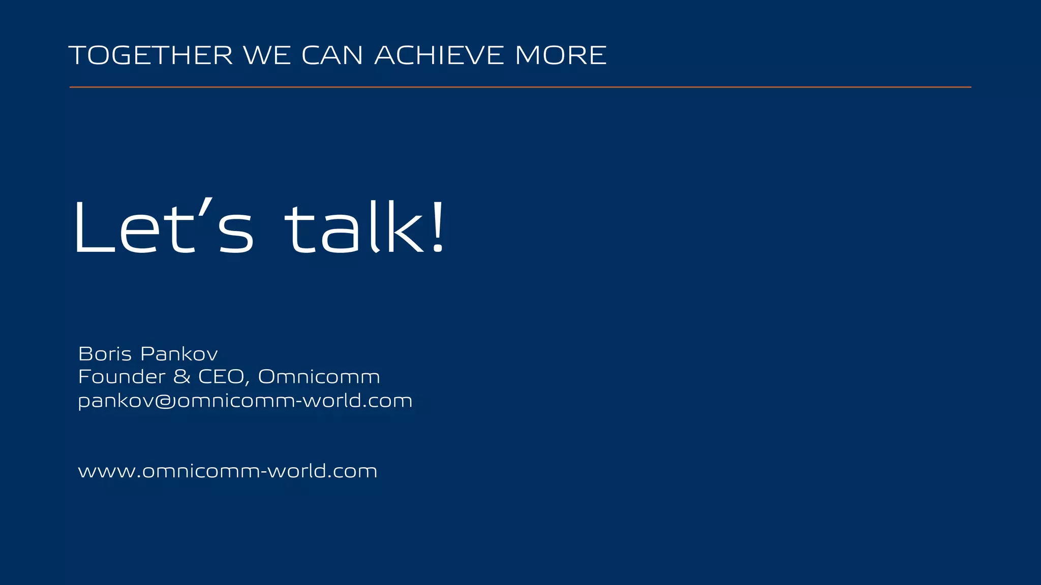 Omnicomm smart fleet management presentation | PDF