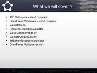 OmniFaces validators | PPT
