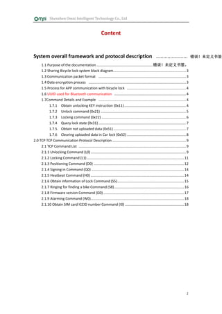 Omni gprs+gps+ble (permenant connection) smart lock air interface protocol v01.04
