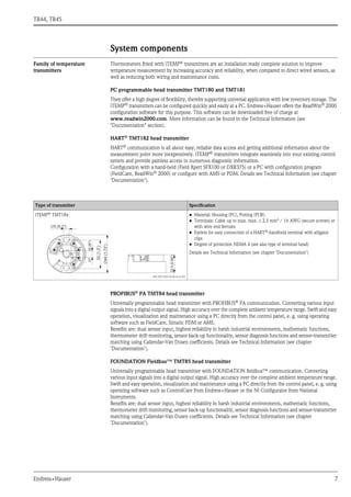 Omnigrad m tr44 45 endress+hauser datasheet-hygienic, modular rtd assembly-temperature | PDF