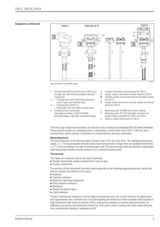Omnigrad s taf11, taf12x, taf16 endress+hauser datasheet-high ...