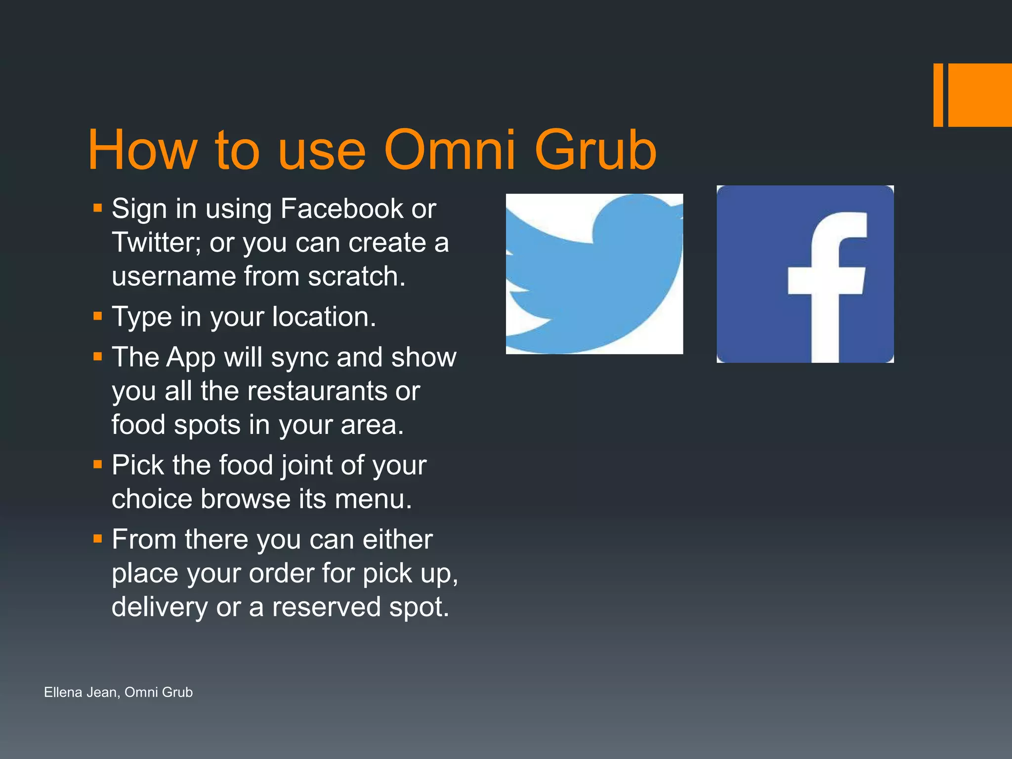 Omni grub | PPTX | Food & Drink