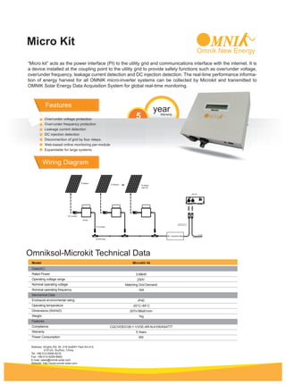 Omnik micro-inverter-m248-m500-kit | PDF