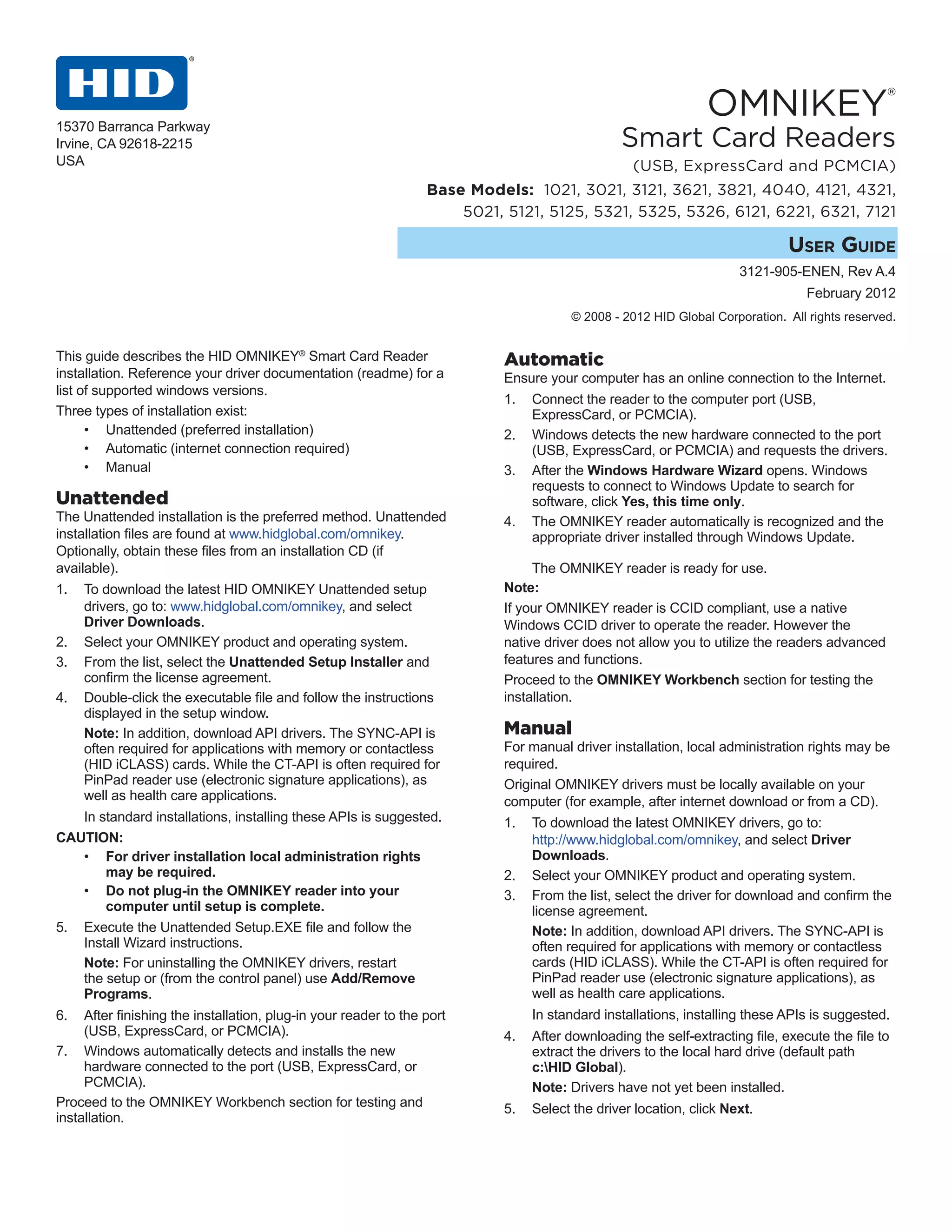 Omnikey user guide | PDF