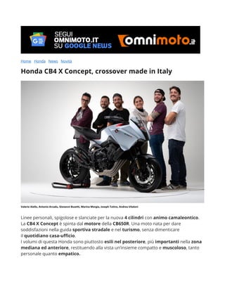 Omni moto - Honda CB4 X Concept | PDF
