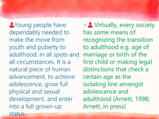Youth in Transition | PPTX