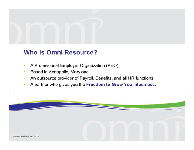 Omni resources overview | PPT