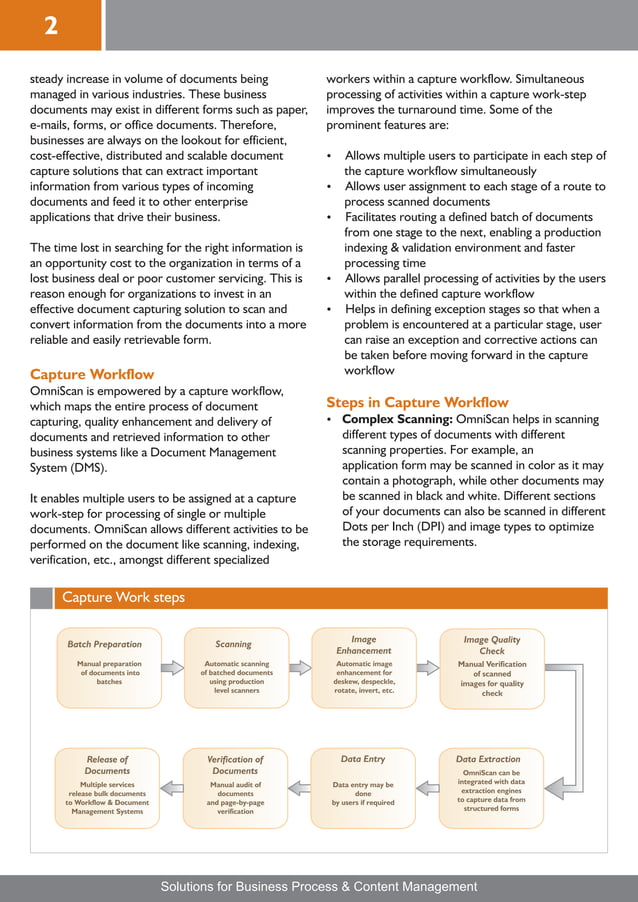 Omniscan Enterprise Batch Scanning Indexing Solution Pdf Desktop