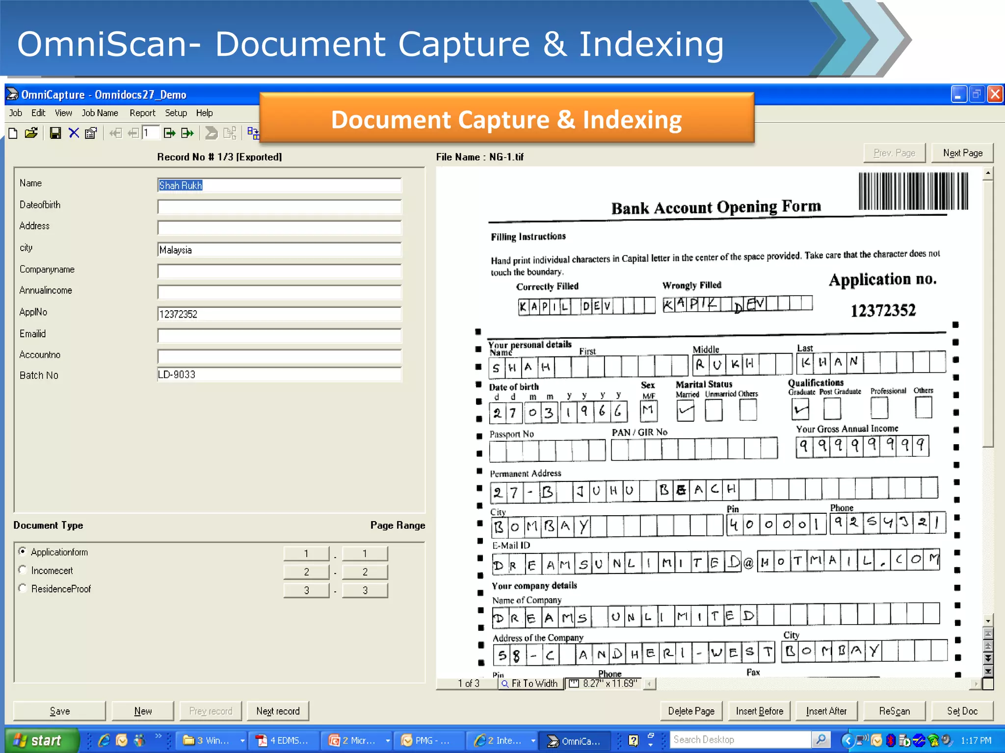 Omniscan and omnidocs Integrated DMS | PPT