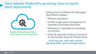 OpenStack Omni, the Open-Source Alternative to VMware + AWS for Hybrid ...