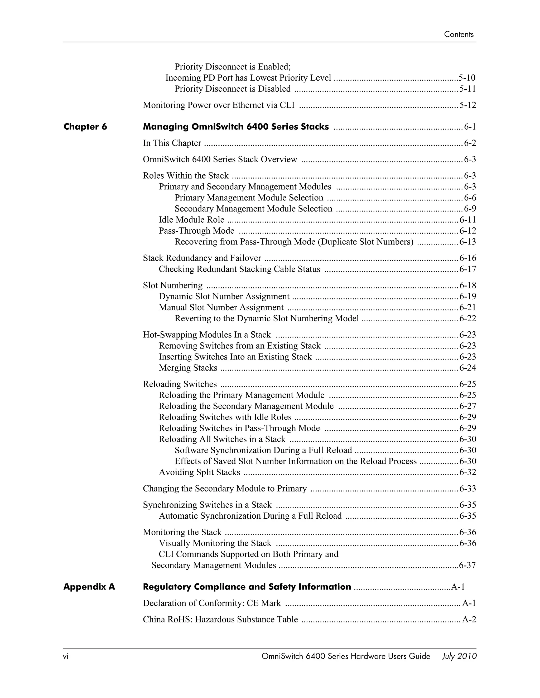 Omni switch 6400 series hardware users guide | PDF
