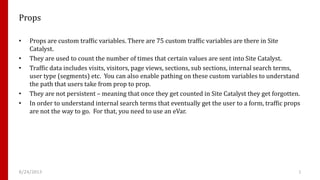 Omniture site catalyst basics | PPT