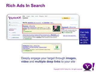 Erik Suhonen presented for Yahoo at the Omniture Summit | PPTX | Search | Internet