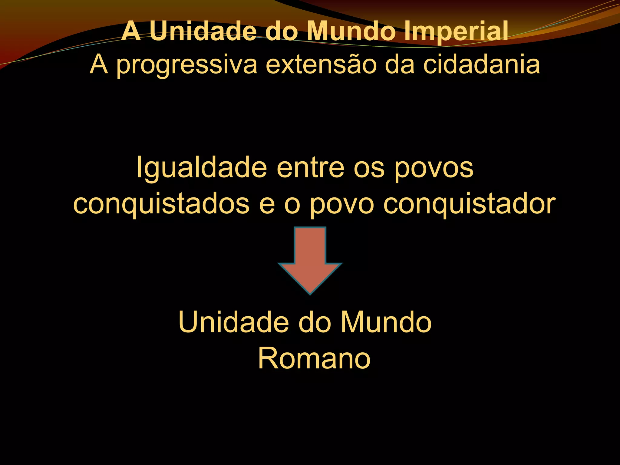 4. O Modelo Romano - a progressiva extensão da cidadania; a afirmação ...