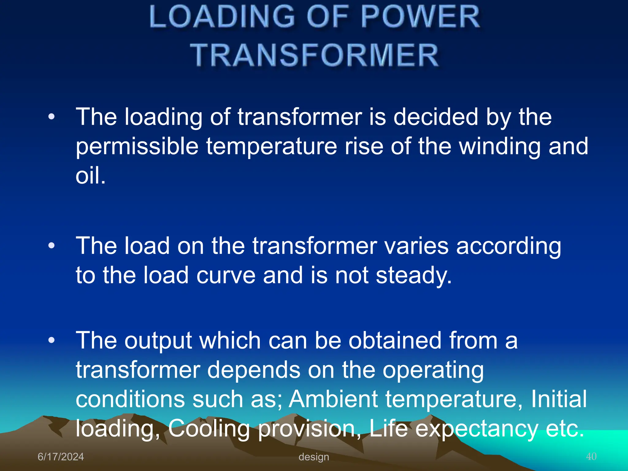 O & M OF POWER TRANSFORMERS in substations.ppt
