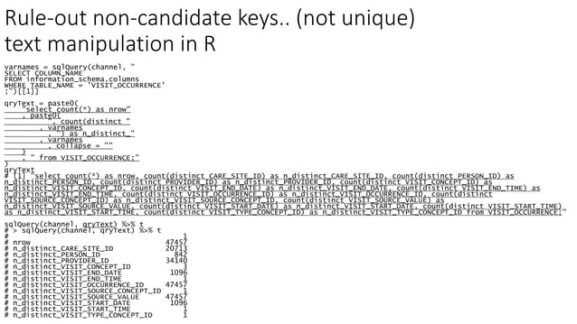 CDM SynPuf OMOP CDM library(rodbc) library(ggplot2) library(jsonlite) 180403 | PDF