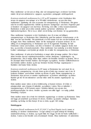 Omorganisering av skoleetaten | DOCX