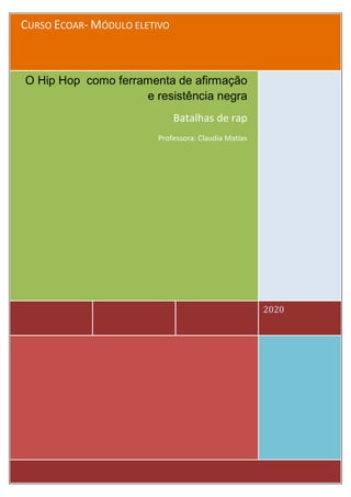 O movimento hip hop | PDF