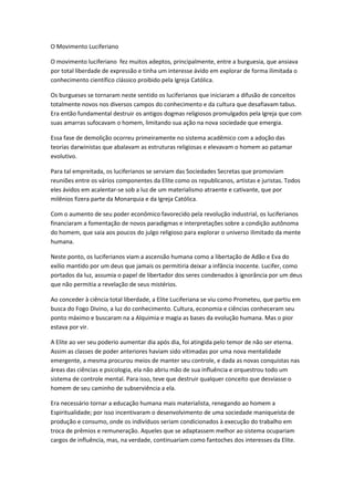 O movimento luciferiano | DOC