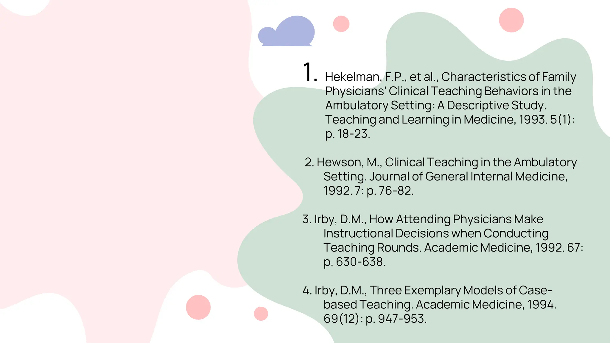 one minute preceptor pedagogical methods | PPT