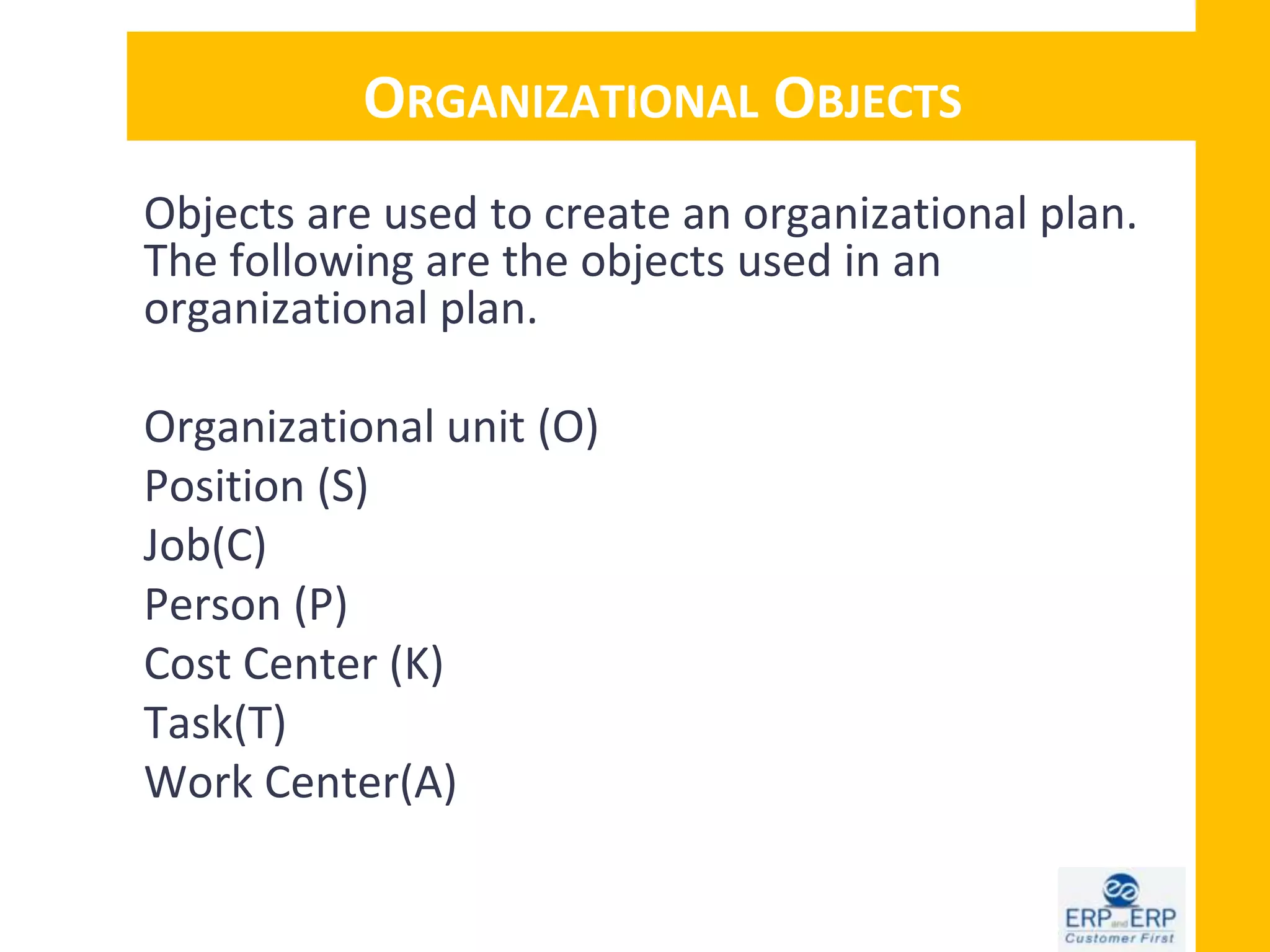 Organizational Management in SAP HCM | PPTX