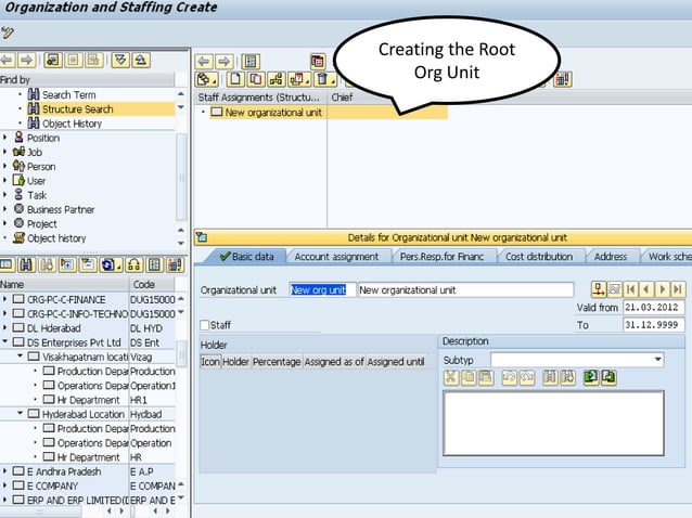 Organizational Management in SAP HCM | PPTX