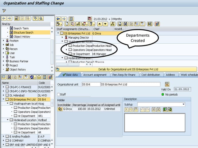 Organizational Management in SAP HCM | PPTX