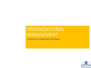 Organizational Management in SAP HCM | PPTX